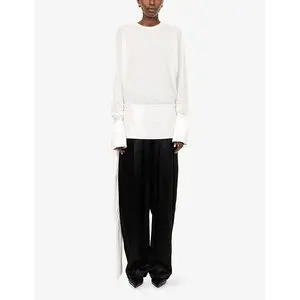 DARKPARK Luna Asymmetric Detail Jersey Top
