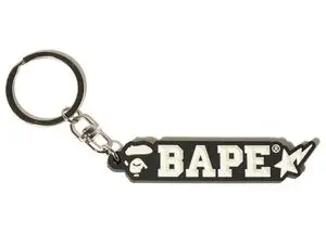 A BATHING APE Rubber Keychain - Black