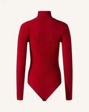 Perfect Moment Wool Blend Base Layer Bodysuit - Red
