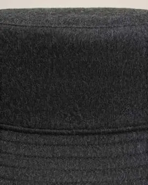 AMI Paris De Coeur Embossed Wool Bucket Hat