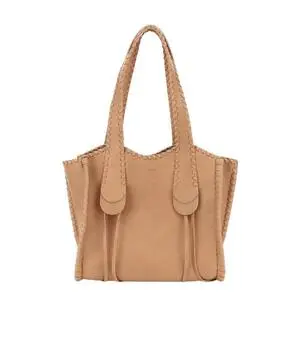 Chloé Monogram Fringe-trimmed Tote Bag - Light Tan