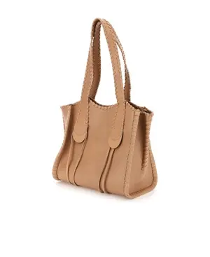 Chloé Monogram Fringe-trimmed Tote Bag - Light Tan