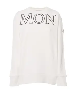 Moncler Logo Sweatshirt - White