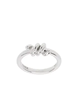 NUMBERING Spiral Buckle Ring - Silver