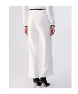 Liu Jo Contrast-trim Palazzo Pants