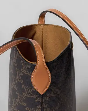 Celine Mini Bucket In Triomphe Canvas
