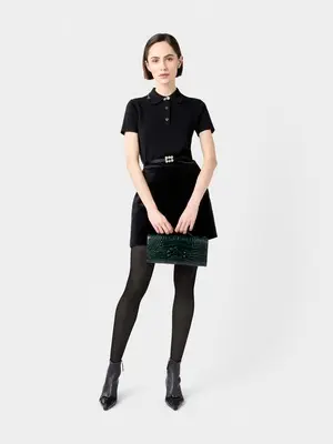 ROGER VIVIER Viv' Canard Leather Ankle Boots