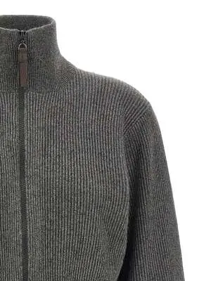 Brunello Cucinelli High Neck Zip-up Jacket - No
