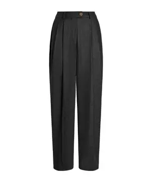 Dolce & Gabbana Pleated Wool Flannel Trousers