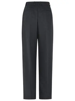 Dolce & Gabbana Pleated Wool Flannel Trousers