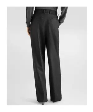 Dolce & Gabbana Pleated Wool Flannel Trousers