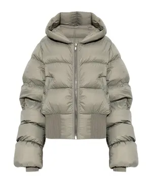 Rick Owens Hooded Down Jacket - Green