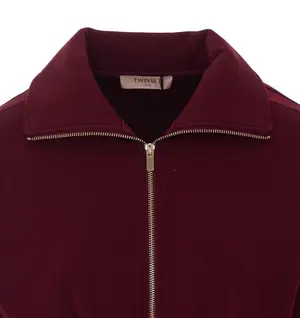 TWINSET Zip-up Knit Top