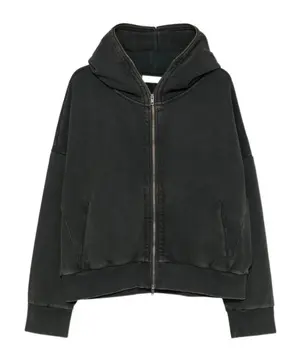 ENTIRE STUDIOS Hooded Zip-up Sweatshirt - Dark Grey