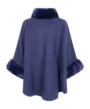 TWINSET Faux-fur Trimmed High-collar Coat