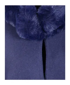 TWINSET Faux-fur Trimmed High-collar Coat