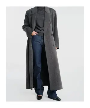 THE FRANKIE SHOP Wool Double-breasted Coat