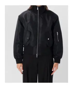 THE FRANKIE SHOP Stand Collar Zip Up Jacket