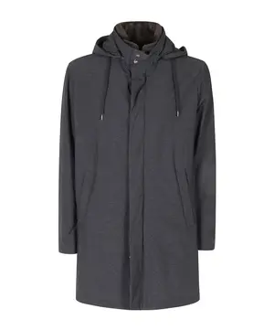 Herno Long-sleeved Hooded Coat