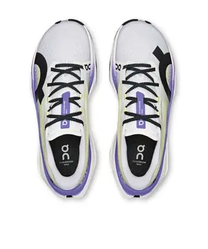 On Cloudboom Max Running Sneakers - White/juniper