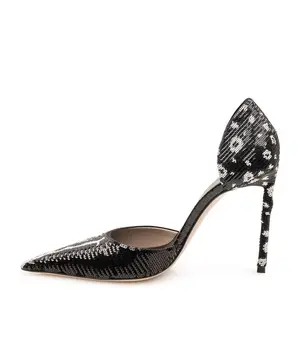 TOM FORD Pointed-toe Sequined Stiletto High Heels - Black