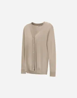 Herno Ribbed-knit V-neck Cardigan