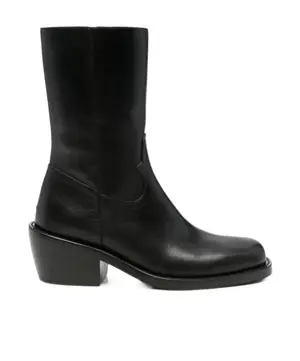 Dries Van Noten Round Toe Zip Up Boots