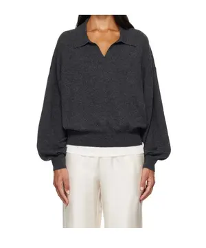 LISA YANG Polo Collar Sweater