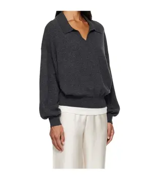 LISA YANG Polo Collar Sweater