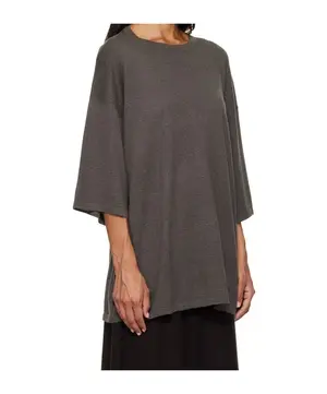 LISA YANG Knitted Crew Neck T-shirt