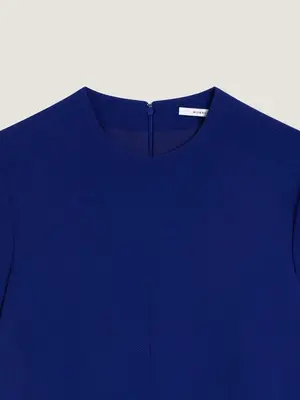 Givenchy Mini Dress In Crepe Cady With Crewneck And Short Sleeves