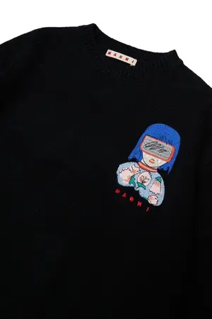 Marni Graphic-print Crew-neck Sweater