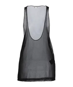 Saint Laurent Sleeveless Top With Deep Neckline