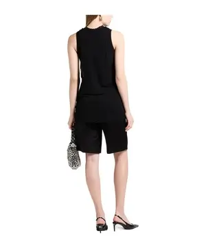 Saint Laurent Sleeveless Top With Deep Neckline