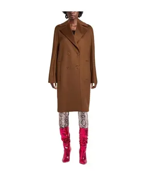 Max Mara Double-breasted Wool-like Coat