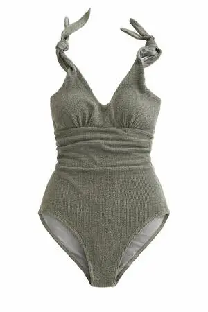 PLIVATI Katija Crinkle One Piece Swimsuit - Green