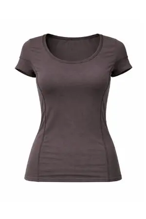 CONQUISTA Fitted Short-sleeve Jersey Top With Sculpted Seams
