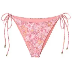 PLIVATI Mila Tie-side Bikini Bottom Ruža Print - Pink