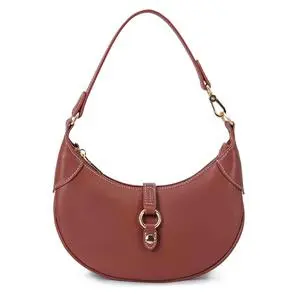 MKF COLLECTION - J'OMOR Mire Half Moon Shoulder Bag Rust - Pink
