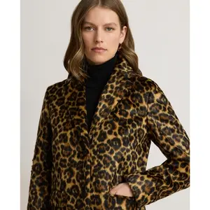Ralph Lauren Leopard-print Faux-haircalf Coat