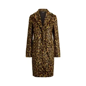 Ralph Lauren Leopard-print Faux-haircalf Coat