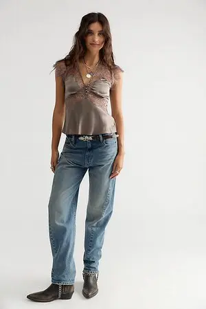 LoveShackFancy Verelle Silk-blend Lace Top
