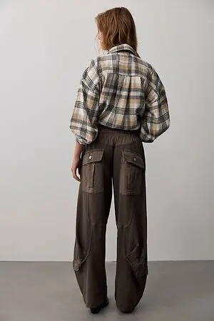 Free People Cargo Pants - Sealion