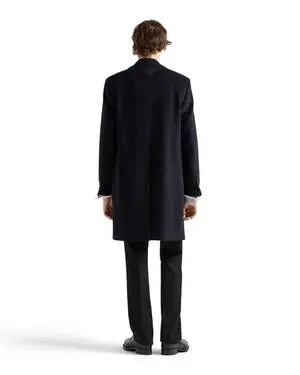 Prada Single-breasted Wool And Cashmere Coat With Notched Lapel And Center Vent