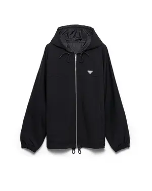 Prada Technical Fleece Hoodie Jacket