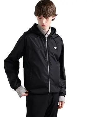 Prada Technical Fleece Hoodie Jacket