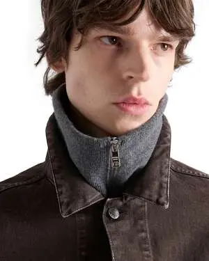 Prada Wool And Cashmere Polo Sweater