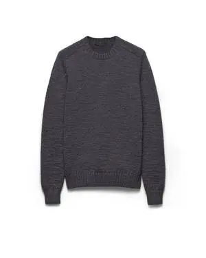 Prada Wool Crew-neck Sweater - Grey