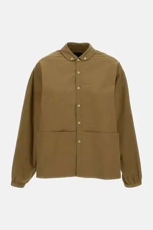 MAISON JEJIA Cotton Shirt With Round Collar And Front Pockets