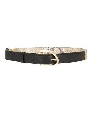 Cult Gaia Python-embossed Leather Belt